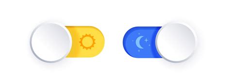 On Off Slider Mobile Ui Toggle Vector Images Over