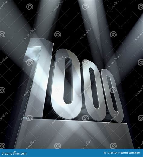 Número 1000 stock de ilustración. Ilustración de enhorabuena - 17350194