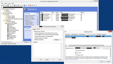 deploying printers via gpo group policy preferences windows