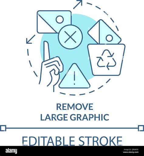 Remove Large Graphic Turquoise Concept Icon Stock Vector Image And Art