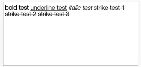 Android Strike Html Tag Not Rendering In Edittext With Textformatted
