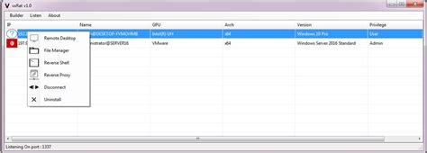 Github F3di006vxrat Remote Administration Tool With Native Client