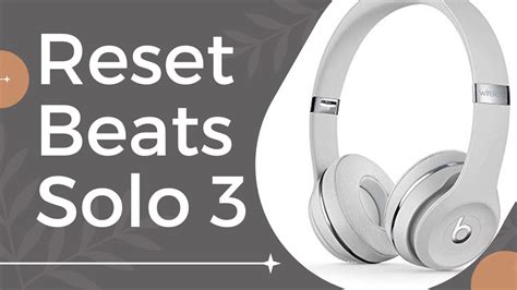 How To Reset Beats Solo