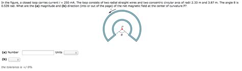 Solved In The Figure A Closed Loop Carries Current I Chegg