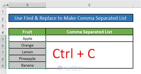 How To Make A Comma Separated List In Excel Methods ExcelDemy