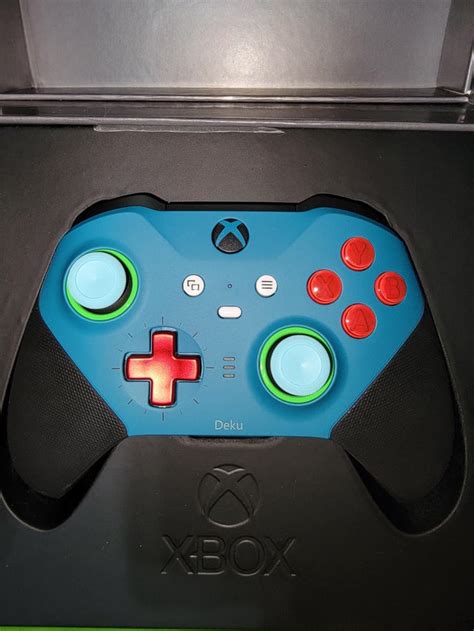 Made A Deku Themed Controller With Xbox Design Lab R Bokunoheroacademia