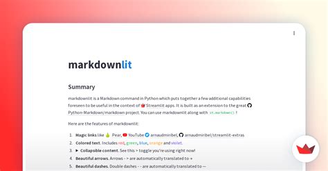 Markdownlit