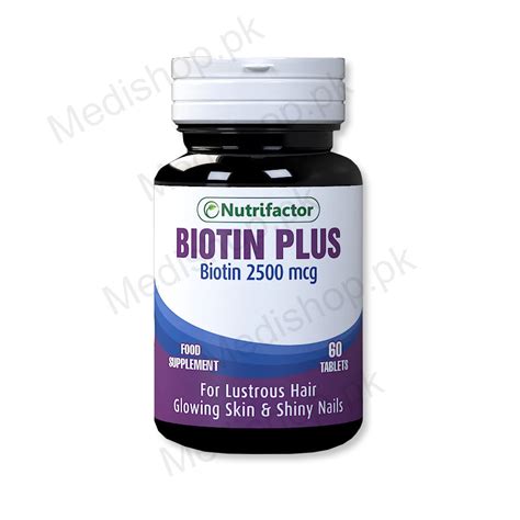 Nutrifactor Biotin Plus 2500mcg Tablet 60s Medishoppk