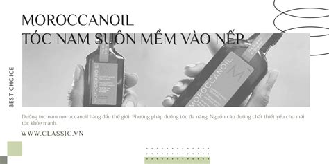 Dưỡng Tóc Nam Moroccanoil Tóc Mềm Suôn Mượt Vào Nếp