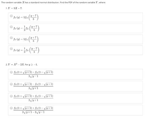 Solved The Random Variable X Has A Standard Normal Chegg