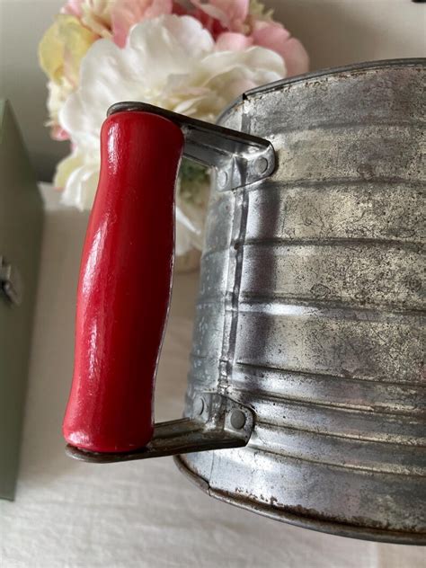 1950s Antique Flour Sifter Bromwells Vintage Kitchen Decor