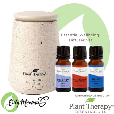 Plant Therapy Essential Wellbeing Terrafuse Cream Diffuser Essential