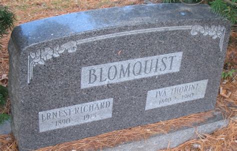 Ernest Richard Blomquist 1890 1975 Find A Grave Memorial