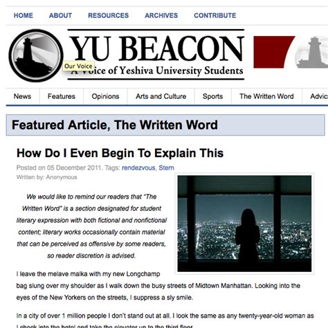 In Yu Sex Column A Missed Opportunity The Forward