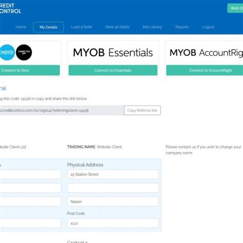 Setting Up The Xero Connection With Ec Credit Control Ec Credit Control