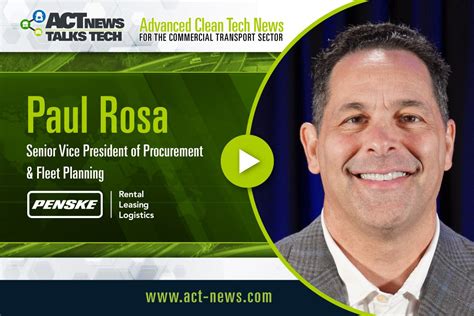 Penske Act News Talks Tech Penskes Paul Rosa Act News