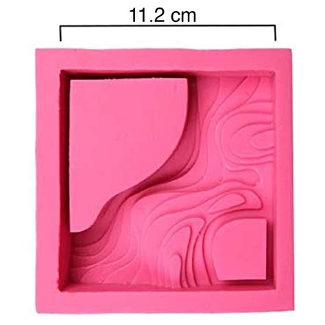 Силиконова форма за мини саксия квадратна форма с форми размер на формата 13 7 13 8 см
