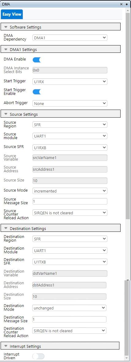 Dma Uart Echo Using Mcc