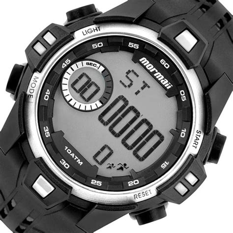 Relógio Masculino Wave Mormaii Preto Mo041208c Casa Das Alianças