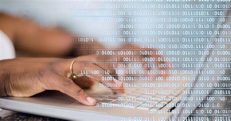 Binary Coding Data Processing Against Mid Section Of Person Using