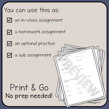 Exponential And Log Functions And Graphs Practice WORKSHEET By Hoff Math