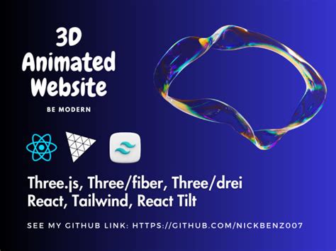 Create A Website With 3d Design Animation Using Threejs By Nickbenz