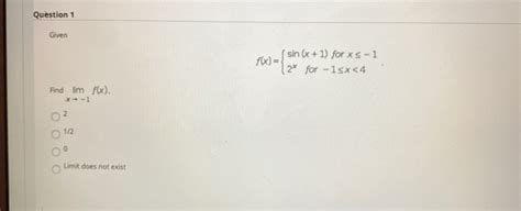 solved question 1 given sin x 1 for xs 1 f x 12 for