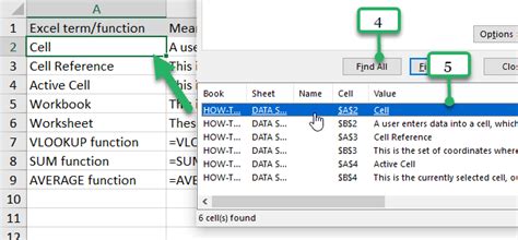 How To Search For Words And Names In Excel Sheet