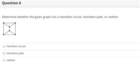 solved determine whether the given graph has a hamilton