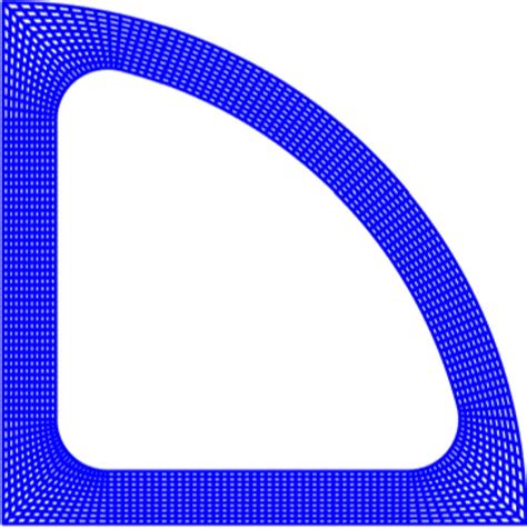 Section 43 The Finite Element Mesh For One Fourth Model Using A Set