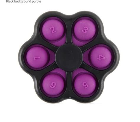 ₩1774에서 간단한 딤플 스피너 푸시 팝 Fidget 장난감 안티 스트레스 장난감 불안 구호 부족한 감각 스트레스 아이들과 성인을위한 해방 Dhgate