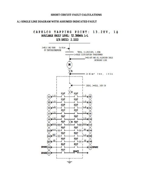 Short Circuit Fault Calculation Pdf Transformer Electrical Impedance