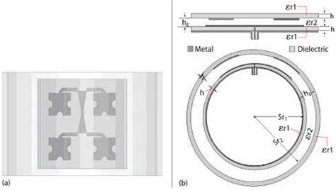 two layer stacked microstrip cylindrical conformal antenna array with