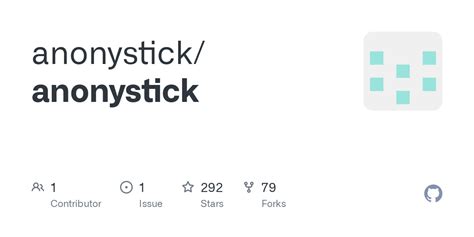 Issues Anonystick Anonystick GitHub