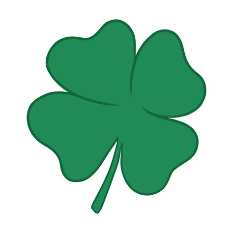 Green Four Leaf Clover PNG