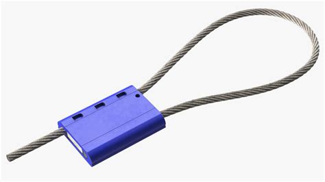 파란색 꽉 강철 케이블 씰 루프 3d 모델 19 3ds Blend C4d Fbx Max Ma Lxo Obj Free3d