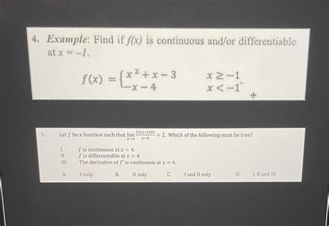 Differentiability Raskmath