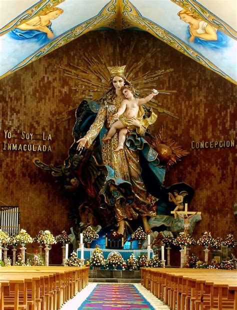 Virgen De La Inmaculada Consepcion En Chignahuapan Puebla Está
