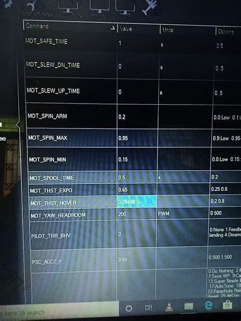 pilot thr behaviour parameter use copter 4 0 ardupilot discourse