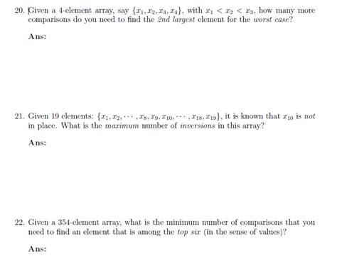 Solved Computer Science Algorithm Questions Please Solve