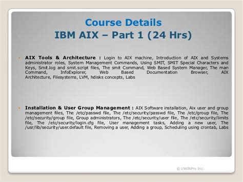 Ibm Aix System Administration Course