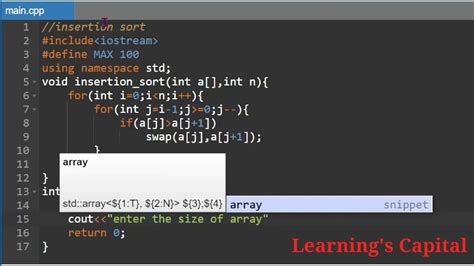 Insertion Sort Program Using C Sorting Techniques Using C Data