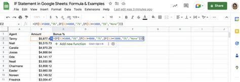IF Statement In Google Sheets Formula Examples Layer Blog