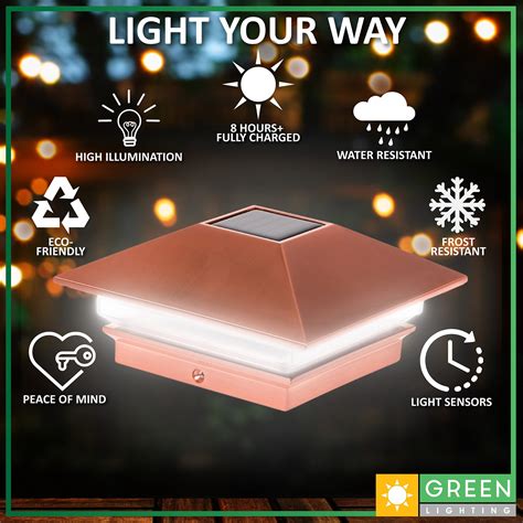 Copper Solar Post Lights Bellevue Ccpl7518cp Copper 7 Wide Led Solar