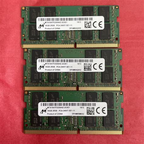 Used Micron 16gb 2rx8 Pc4 2400t Ddr4 Laptop Memory ~ Lot Of 3 Ubb Threads