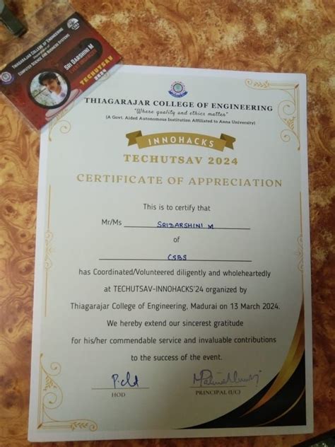 Sri Darshini M On Linkedin Cybersecurity Techutsav2024