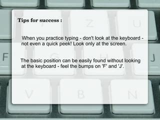 Touch Typing Skill ODP