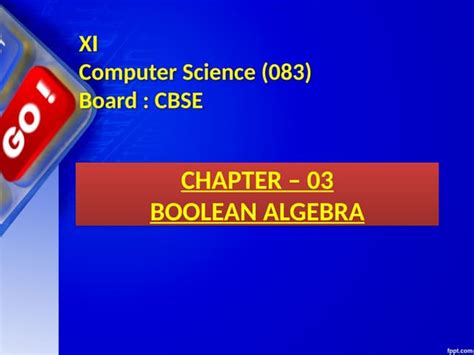 Chapter 3 Boolean Algebrapptxwith Logic Gate And Truth Table Pptx