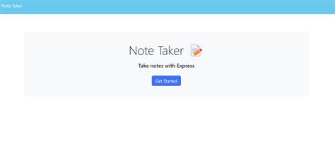 Note Taker Note App
