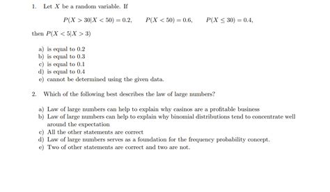 solved 1 let x be a random variable if